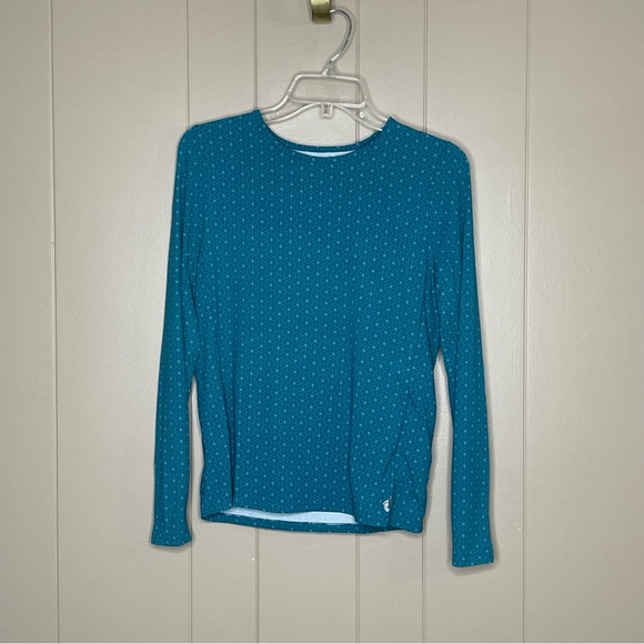 Hang Ten | Tops | Hang Ten Womens Long Sleeve Sun Tee Upf 5 Teal Tile ...